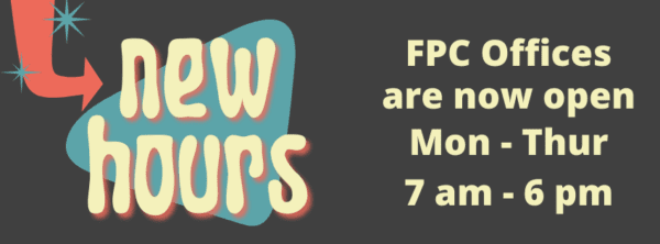 New Hours - sign - Frank Phillips College