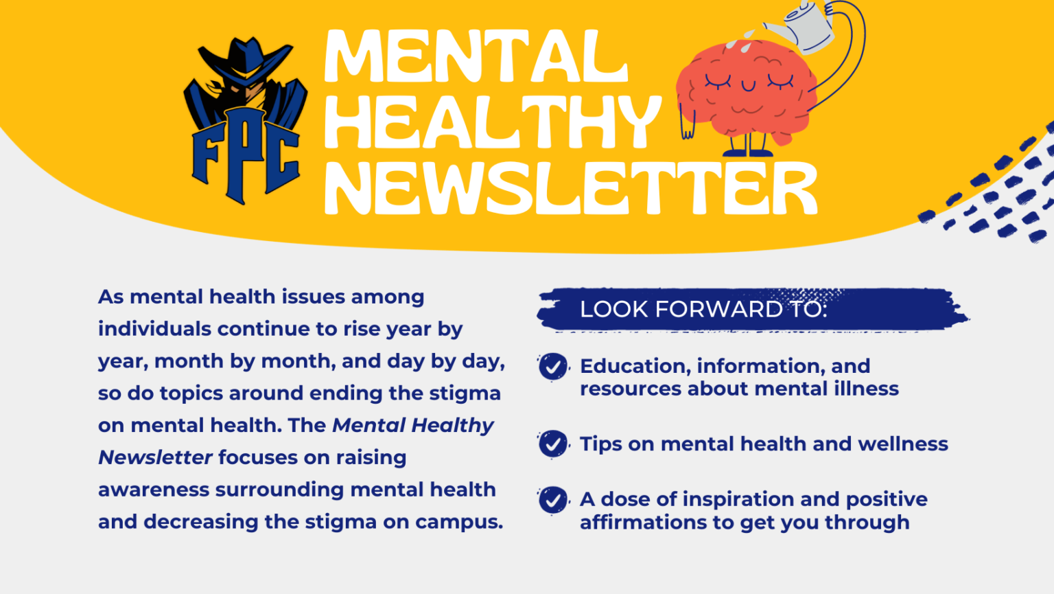 Mental Healthy Newsletter - Mental Health Monthly Topics